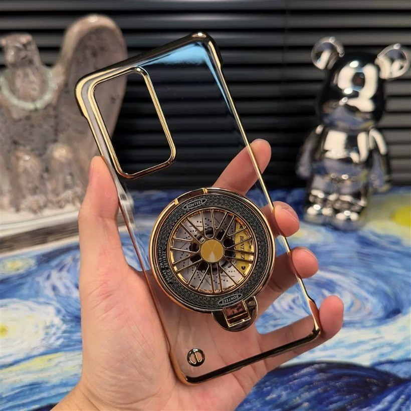 Jual Luxury No Borders Magnetic Transparent Phone Case for Samsung S24 ...