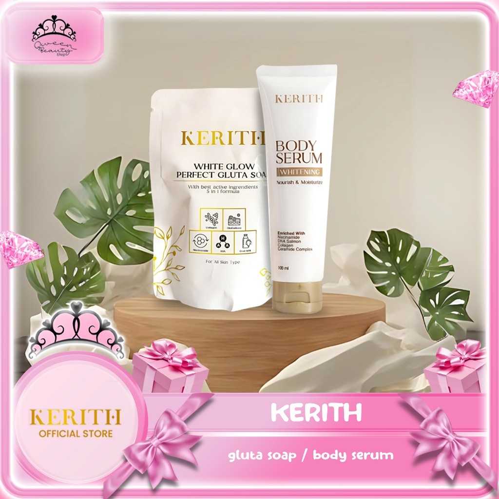 Jual (ECER) Kerith White Glow Perfect Gluta Soap 100% ORIGINAL BPOM ...