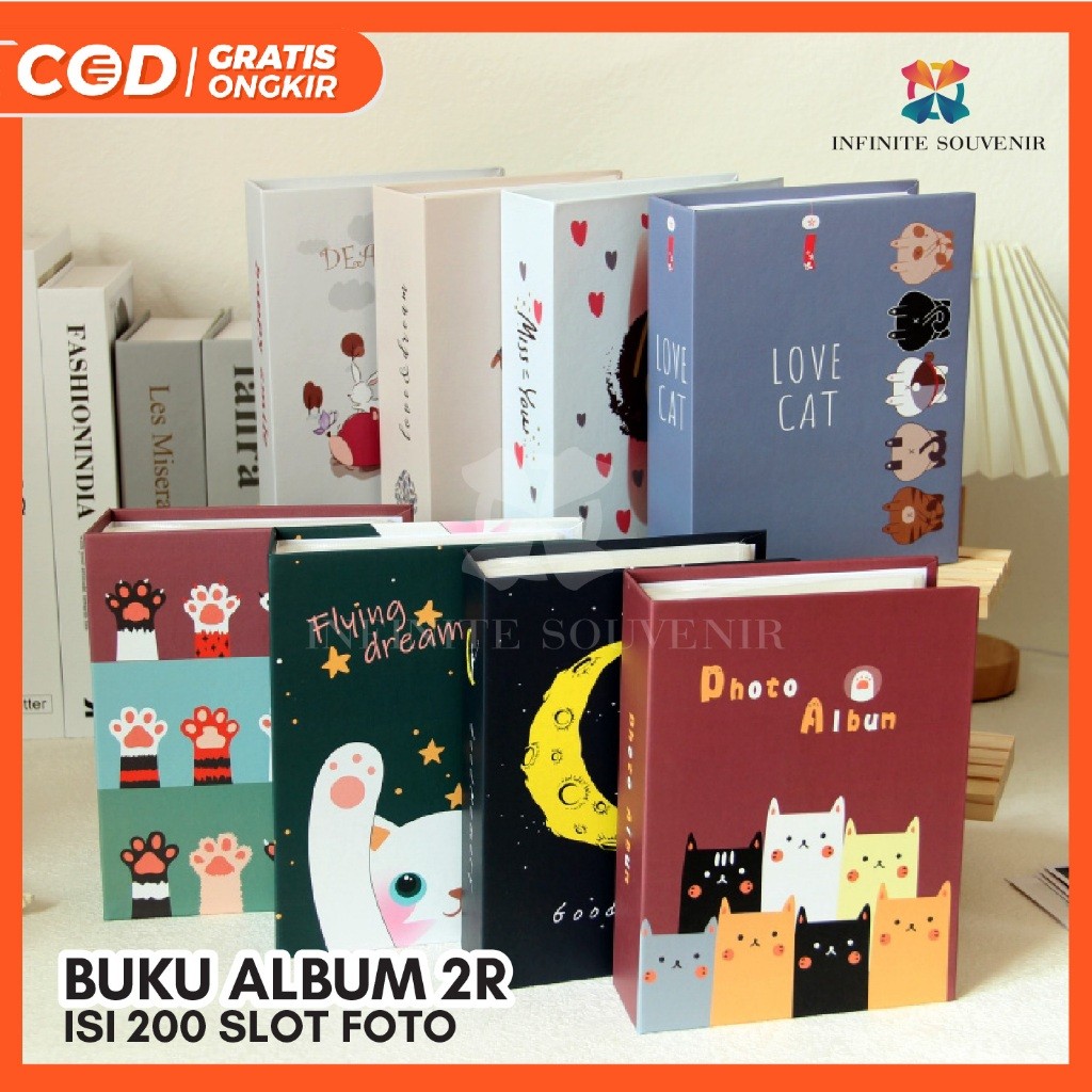 Jual BUKU ALBUM 2R isi 50 Lembar Sleeve 2P 2 sisi / bisa isi 200 Foto 2R / 6X9 CM / Photocard ...