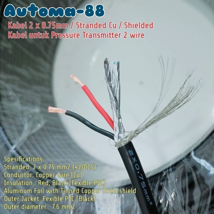 Jual MD99 Kabel Kontrol Analog Instrument stranded RVVP 2 x 0.75 mm mm2 ...