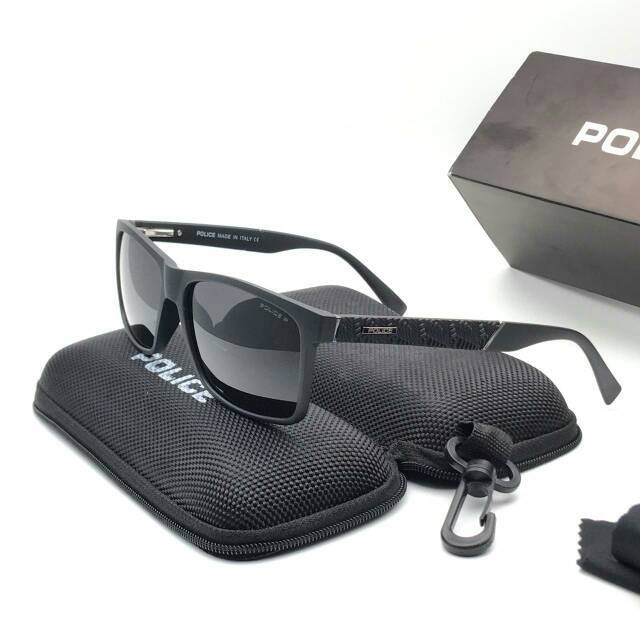 Jual Best Style Kacamata Fashion Pria Polarized Anti Silau Kacamata Police P1919 Fullset ...
