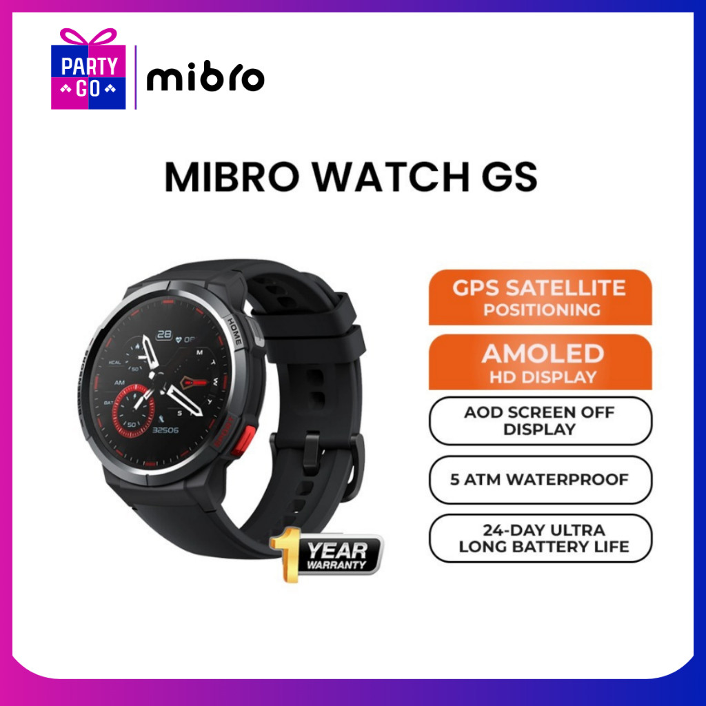 Jual Mibro Official Gs/Gs Active/Gs Pro Sport Smartwatch 1.43'Inch ...