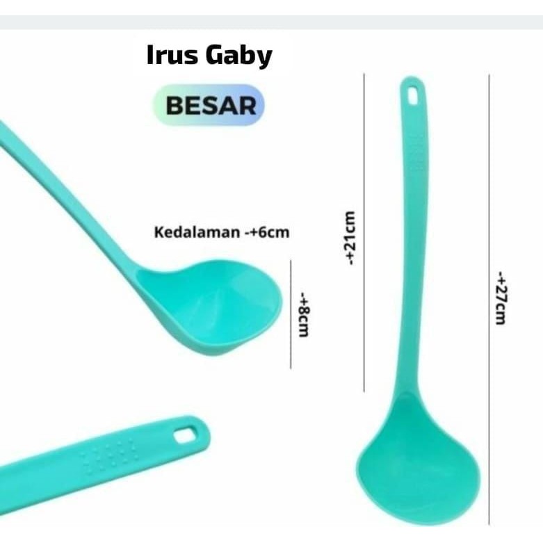 Jual IRUS GABY BESAR CANDID / Sendok sayur/ Irus Plastik Dino Hawaii ...