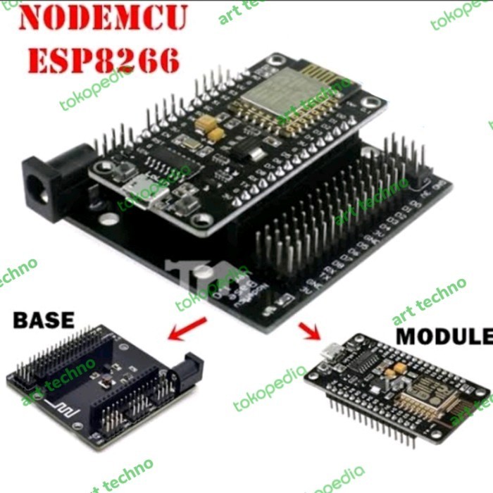 Jual NodeMCU V3 CH340 + expansion base plate Wireless module Lua Esp8266 e | Shopee Indonesia