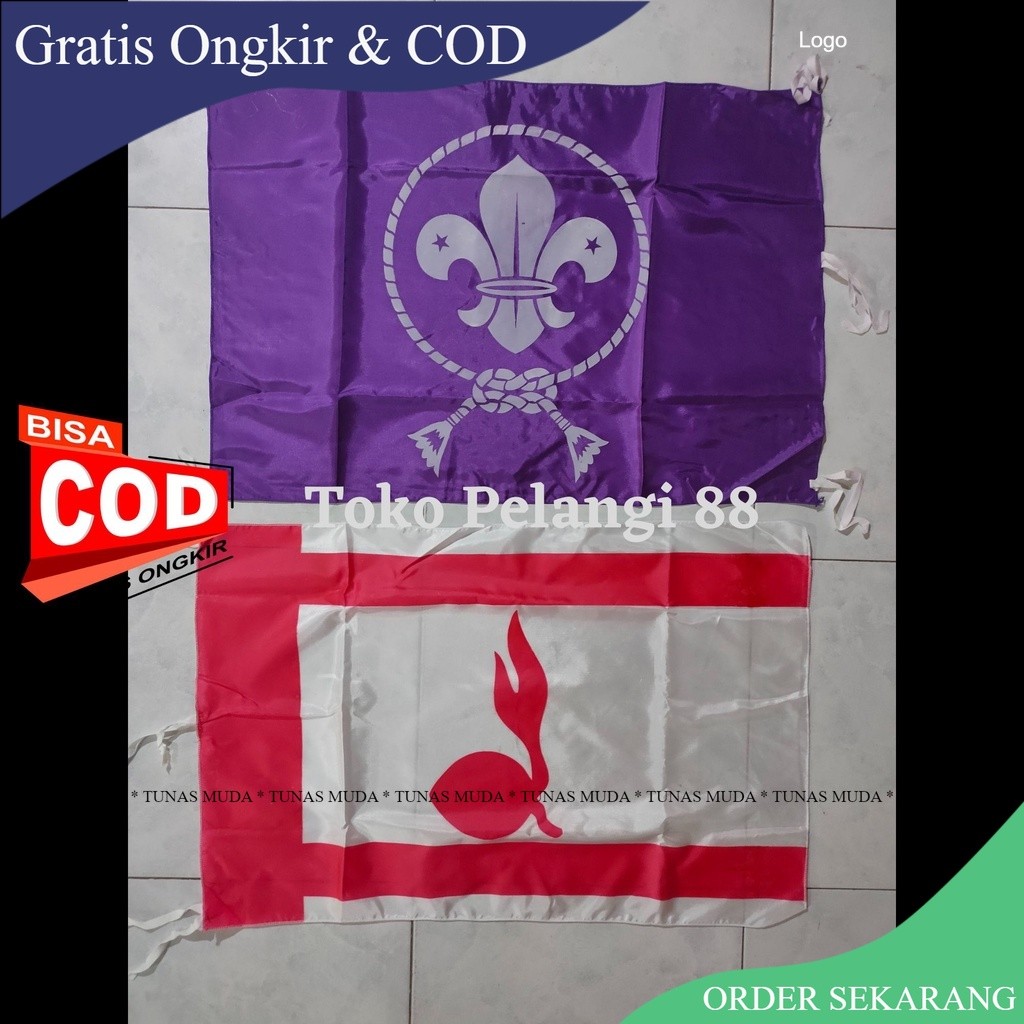 Jual (COD) Bendera Tunas Pandu Pramuka Bendera Bendera Tunas Kelapa ...