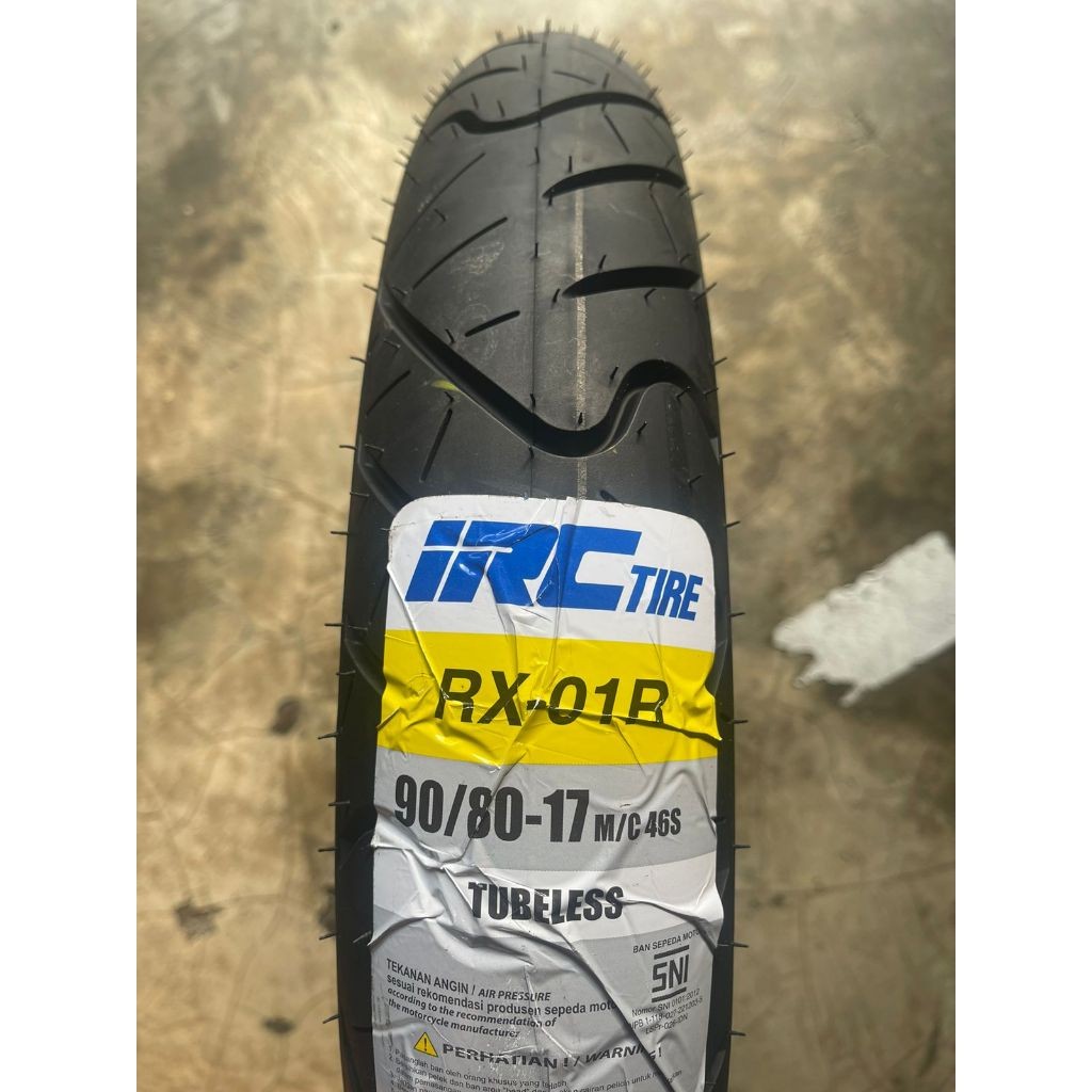 Jual BAN TUBELESS RING 17 UKURAN 90/80-17 MOTIF RX01-R MERK IRC TUBELESS ORI NEW | Shopee Indonesia