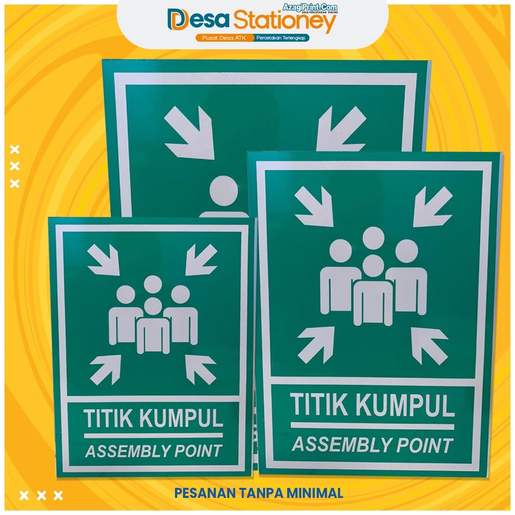 Jual Tanda Rambu Jalan Rambu Plang/Sign Titik Kumpul (Assambly Point ...