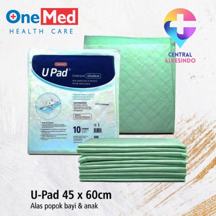 Jual Upad Onemed 45x60 Underpad Perlak Anti Bocor Isi 10 Pcs Central ...