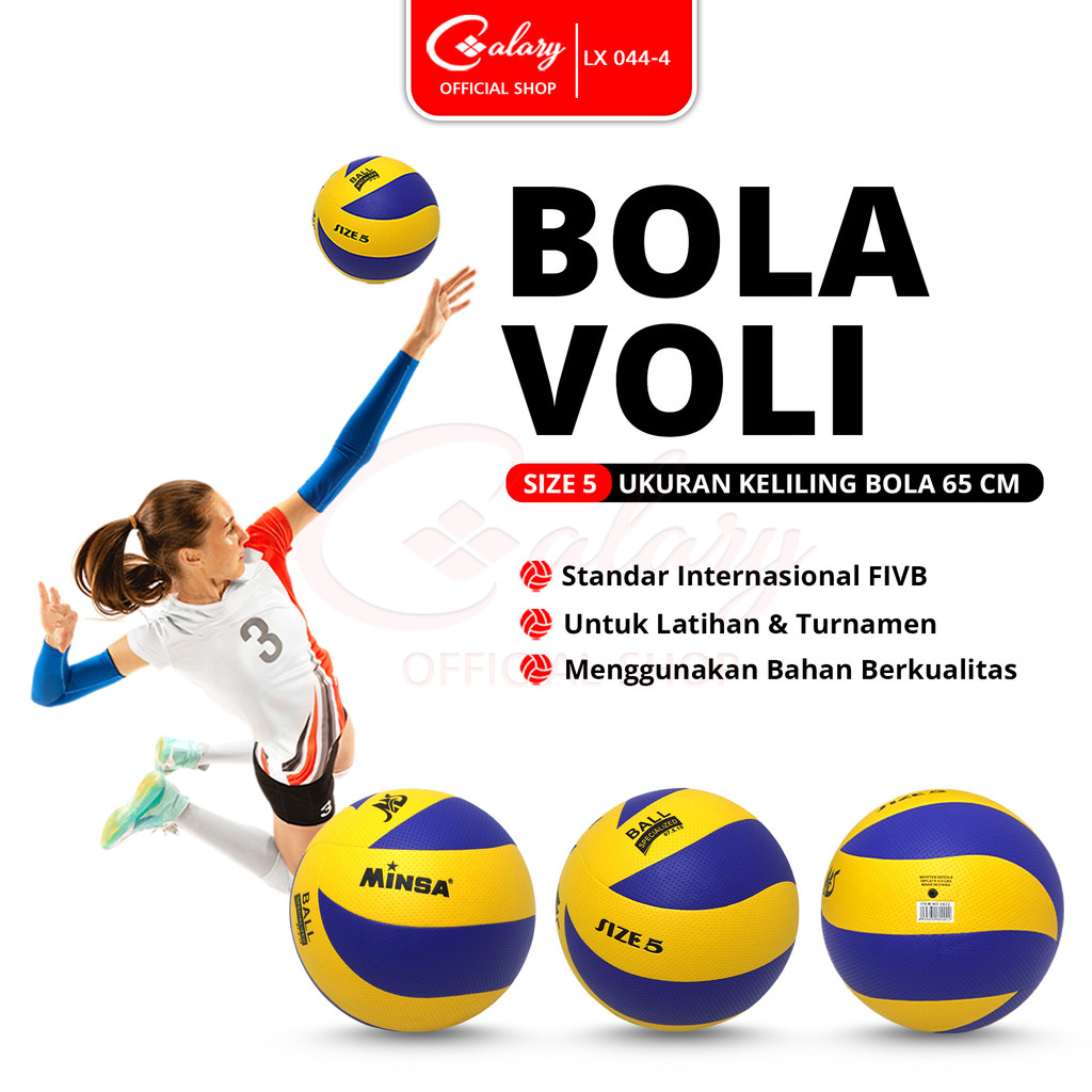 Jual CALARY Bola Voli Size 5 Volleyball Lapangan Voly Volley Olahraga ...