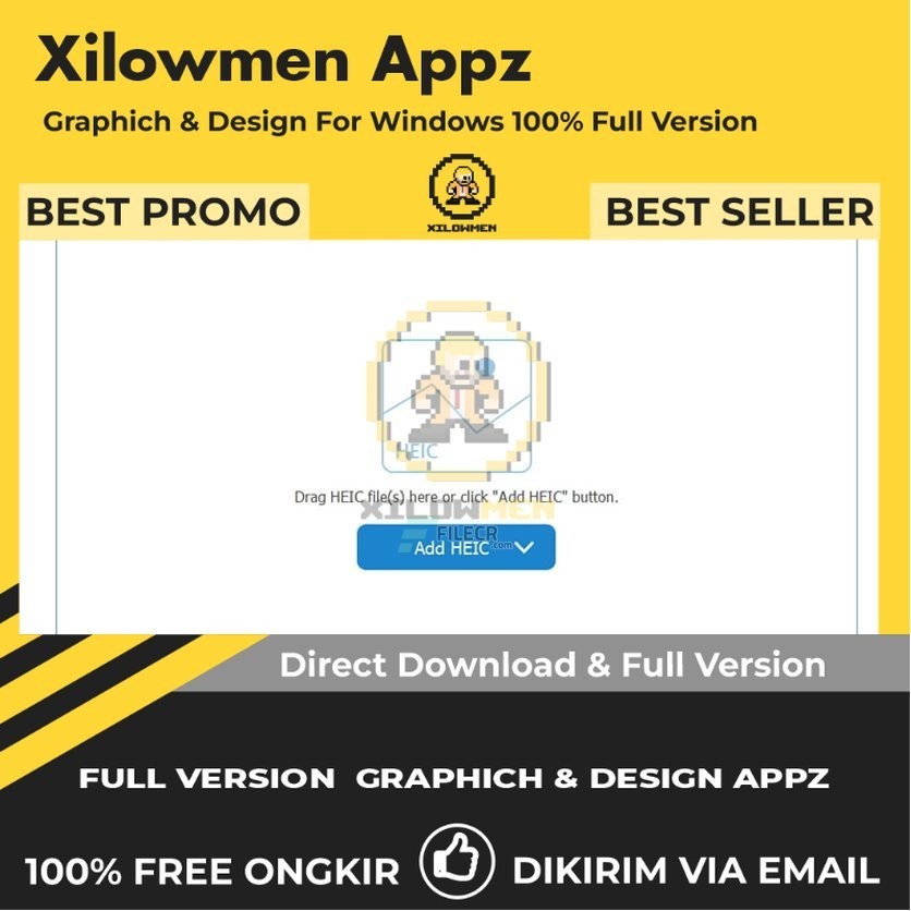 Jual [Full Version] FoneLab HEIC Converter Pro Design Graphics Lifetime ...