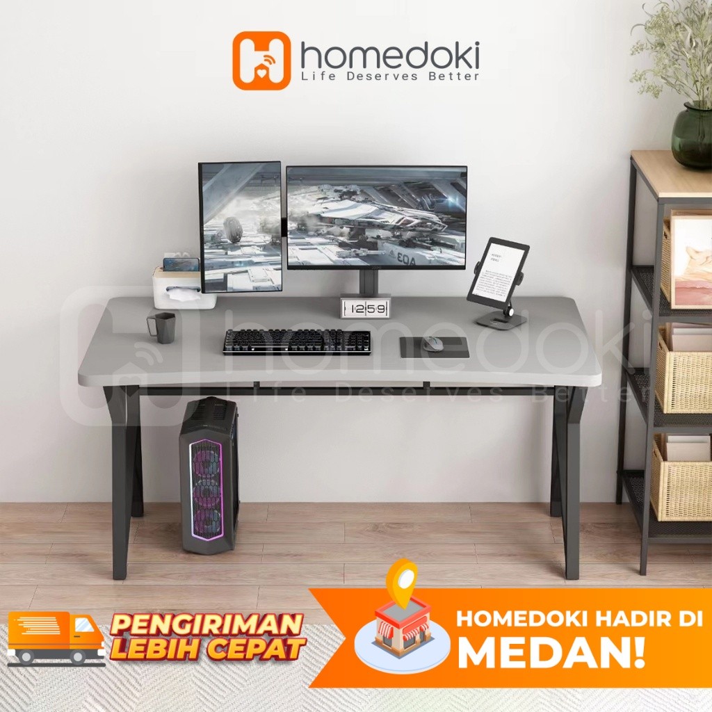 Jual Homedoki Meja Komputer / Meja Kerja / Meja Kantor Minimalis / Meja ...