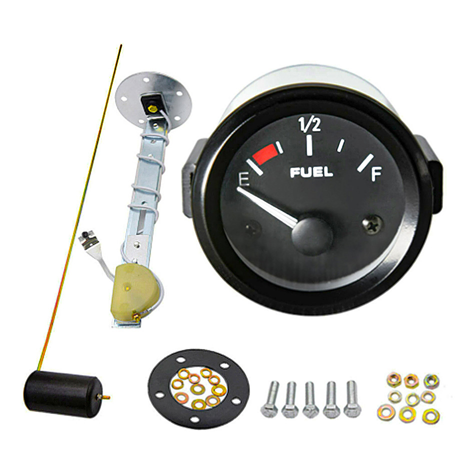 Jual 12V Car Auto Fuel Level Gauge E-1/2-F Pointer 2"52mm Universal ...