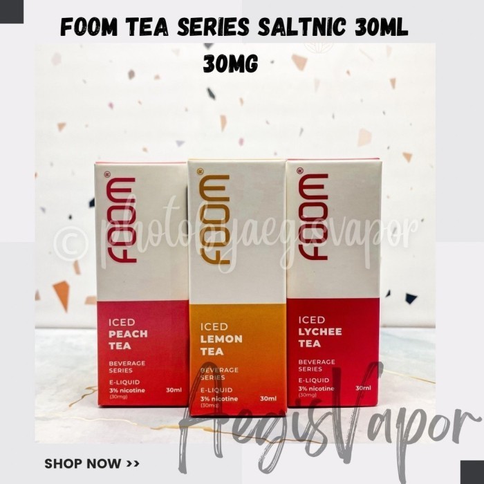 Jual FOOM TEA SERIES 30ML 30MG SALTNIC | Shopee Indonesia