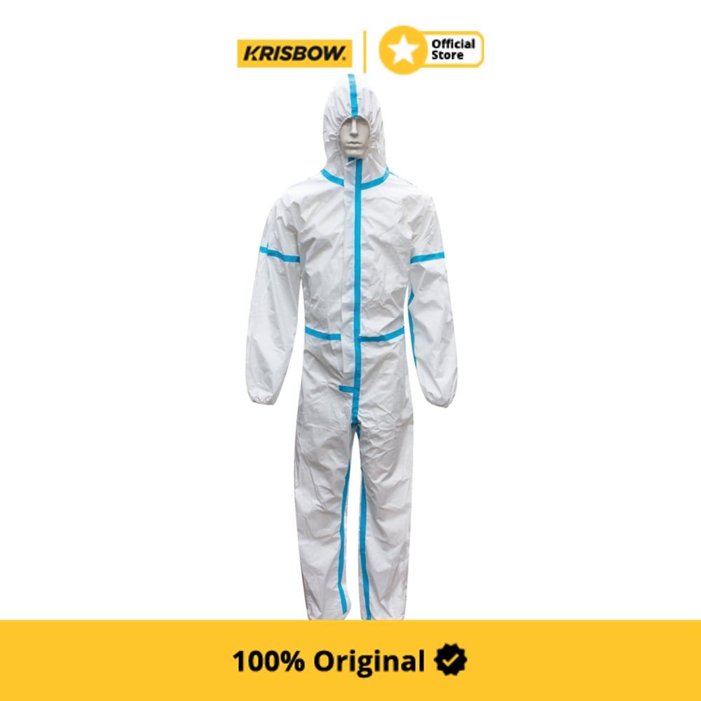 Jual Krisbow Protective Suit Pakaian Pelindung Lab Apd Hazmat | Shopee ...