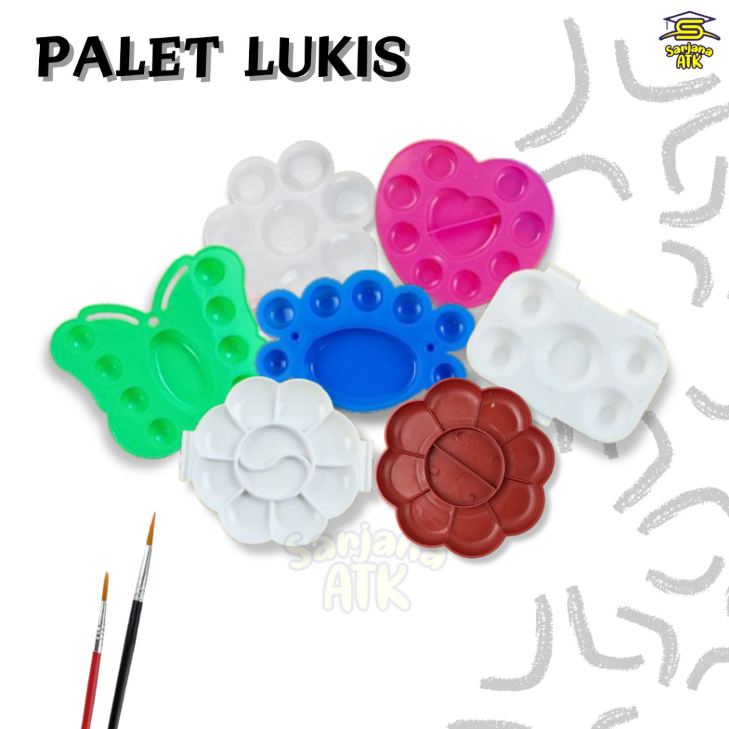 Jual Palet Lukis / Pallet / Palet Lukis Cat Air Cat Acrilik Cat Poster ...