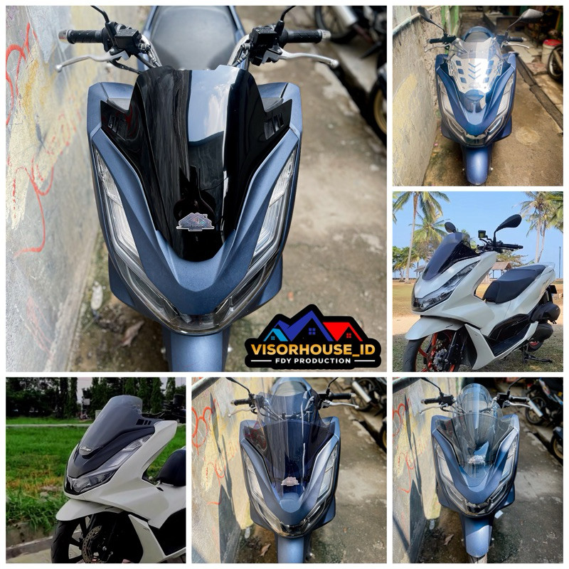 Jual Visor pcx 160 presisi - windshield PCX 160 TEBAL 3MM DI JAMIN ...