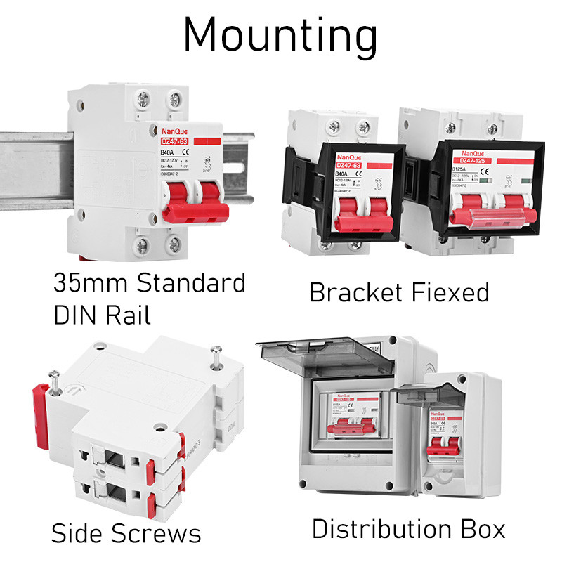 Jual DC MCB 12V 24V 48V 60V 110V Circuit Breaker Battery Protect Switch ...