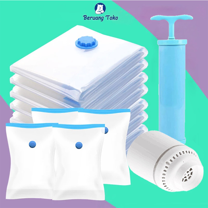 Jual Plastic baju Vacuum Bag Plastik/ Vacum Bag Travel/ Vakum ...