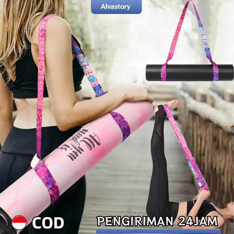 Jual Yoga Mat Strap Adjustable Tali Matras Macrame Yoga Strap Tas Yoga ...