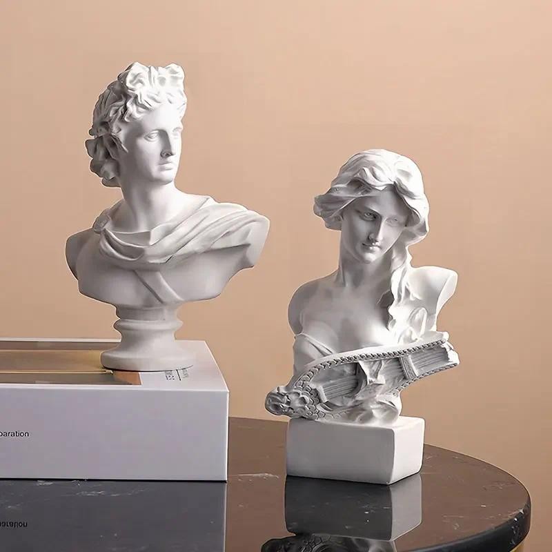 Jual Apollo Bust Greek and Roman Mythology God of Sunlight Resin Head ...