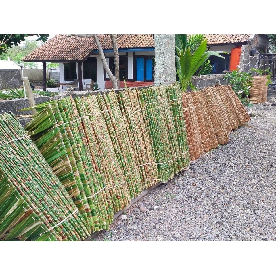 Jual Atap Daun Rumbia, Atap Dahon, Atap rumah tradisional | Shopee ...