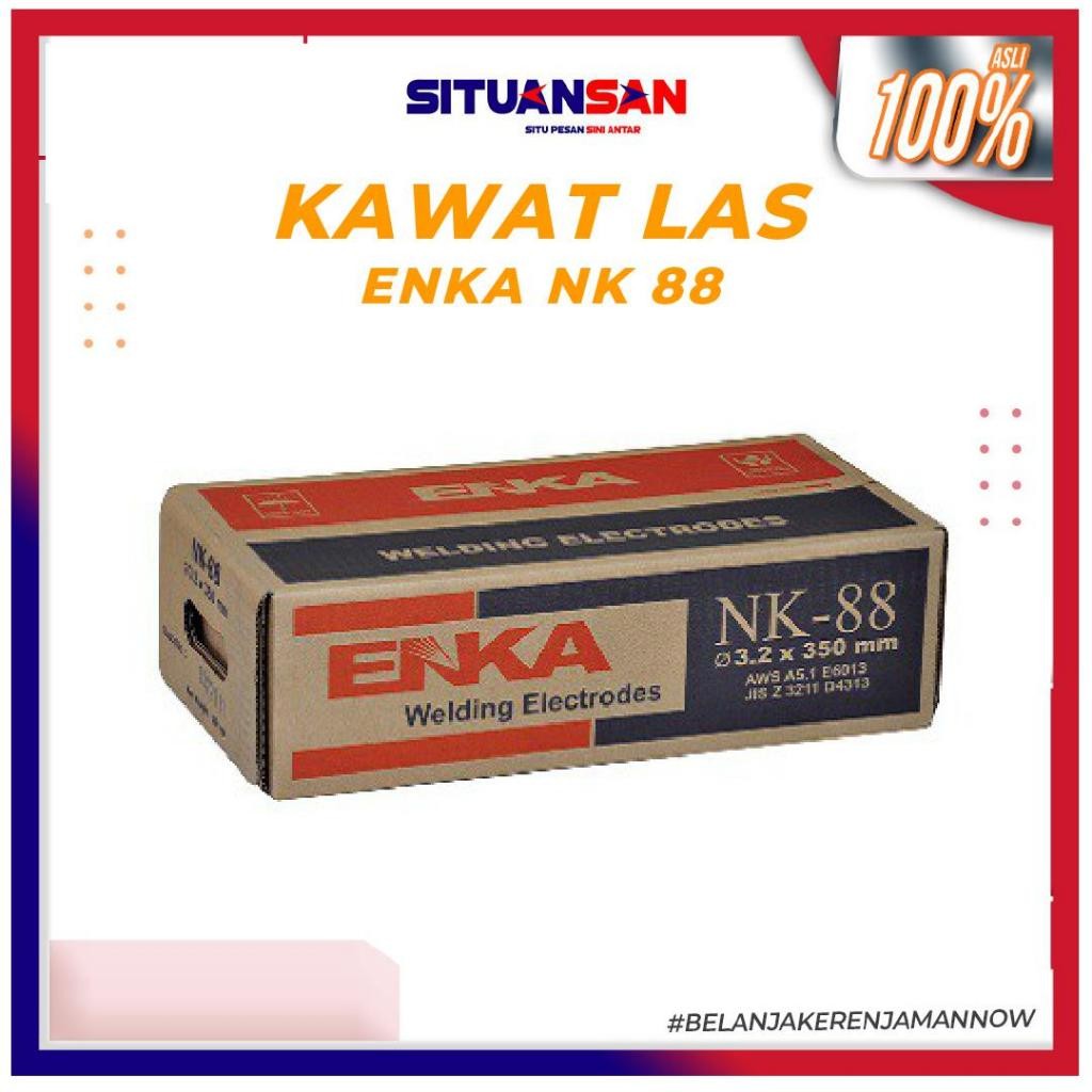 Jual SL99OD Kawat Las NK 88 Welding Electrode AWS E6013 5kg ENKA Original | Shopee Indonesia