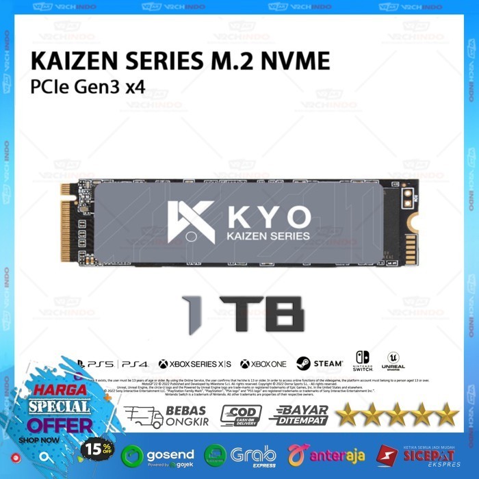 Jual SSD NVMe M.2 KYO Kaizen - SSD NVME M2 Gen3 X4 PCIe 2280 Top Brand in Japan !! | Shopee ...