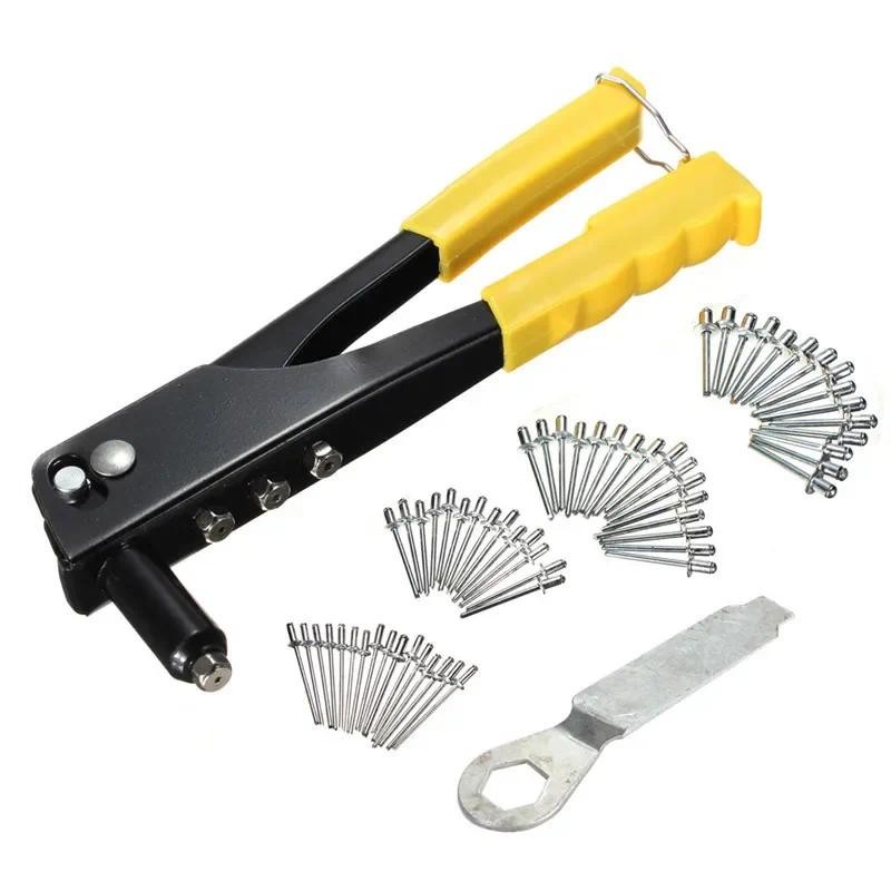Jual Heavy Duty Riveter Set Pop Rivet Gun Hand Tool Rivet Nut Tool ...