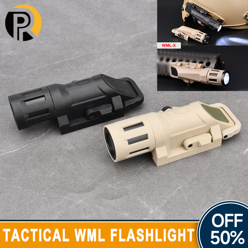 Jual WADSN Tactical Airsoft APL WML Flashlight WML-G2/WML-X Super ...