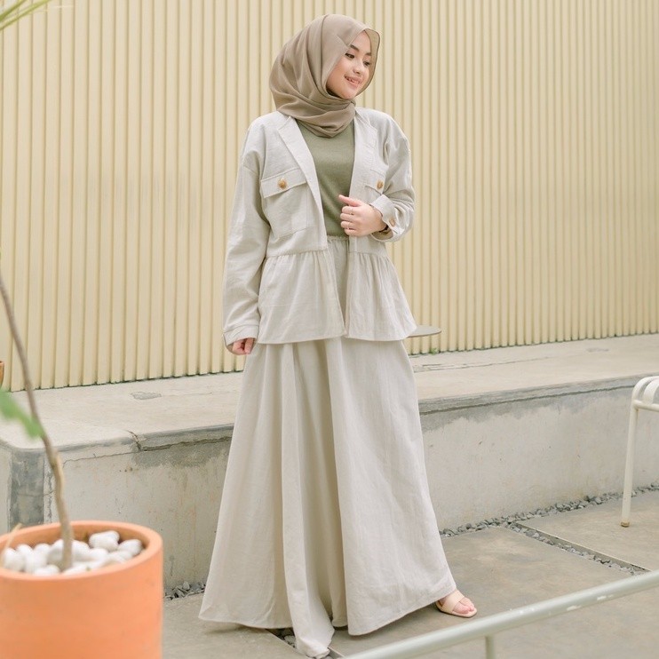 Jual Lozy Hijab - Lica Set (One Set Rok) | Shopee Indonesia