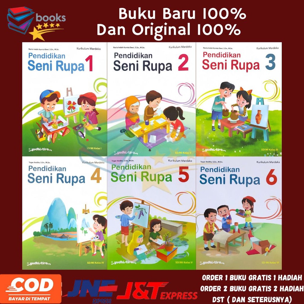 Jual Buku Pendidikan Seni Rupa Kelas 1 2 3 4 5 6 SD/MI Kurikulum Merdeka Revisi Penerbit ...
