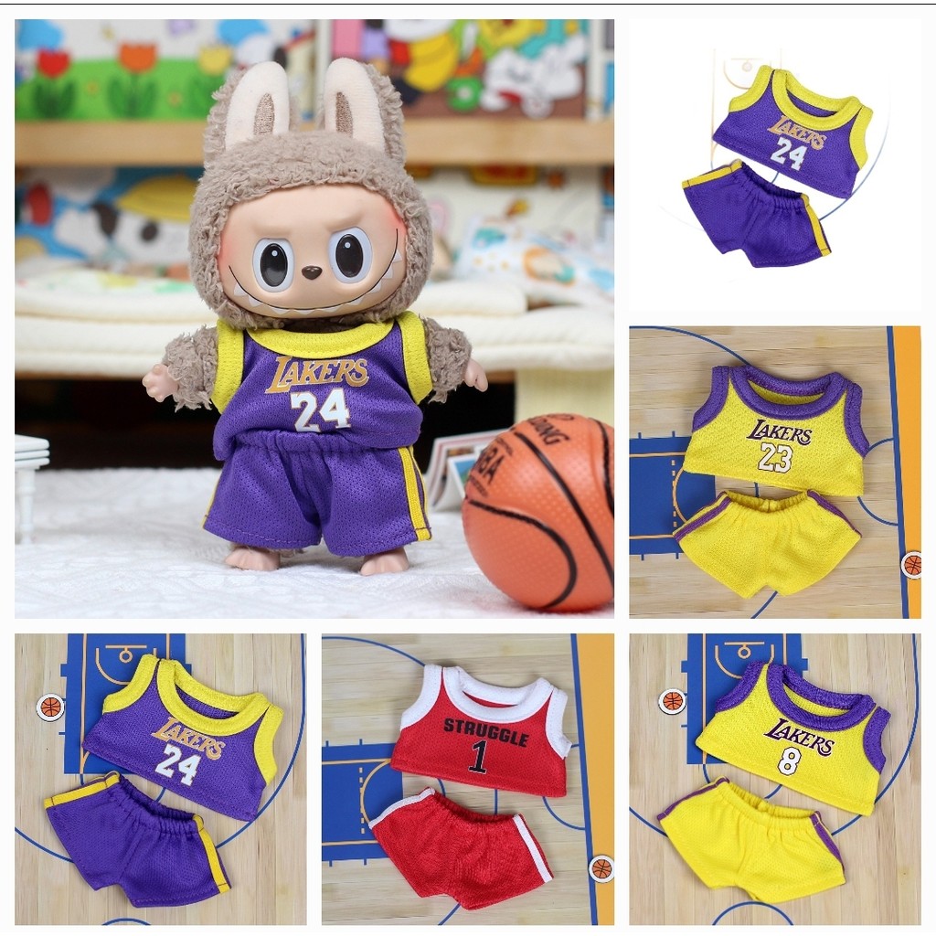 Jual Po 21hari. Labubu lakers basketball sportwear //boneka labubu ...