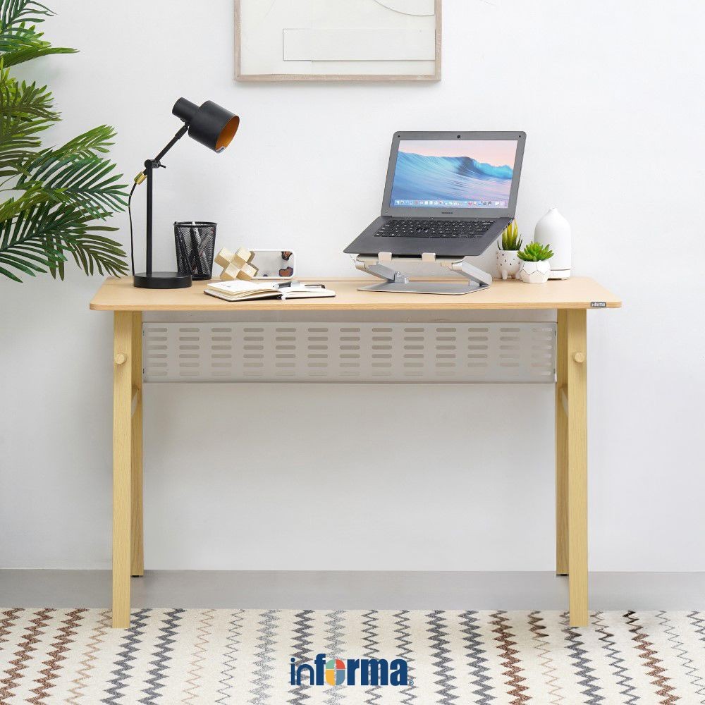 Jual Informa Jared Meja Kantor - Cokelat Oak Office Table Furnitur ...