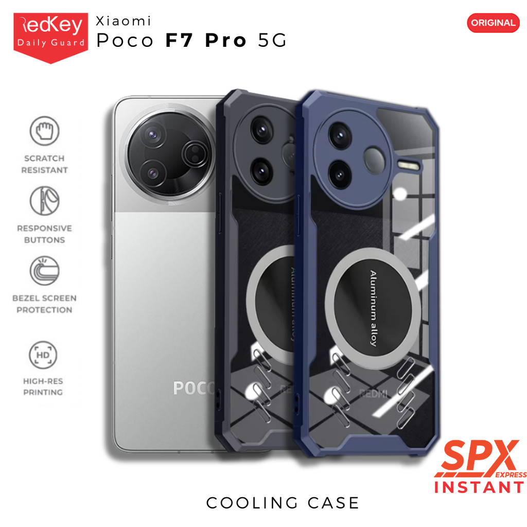 Jual Redkey Case Xiaomi Poco F7 Pro 5G - Cooling Heat Dissipation Cover ...