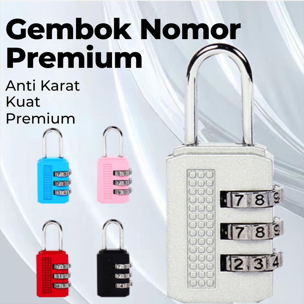 Jual Gembok Mini Gembok Koper Gembok Angka Gembok Tas Gembok Pencet ...