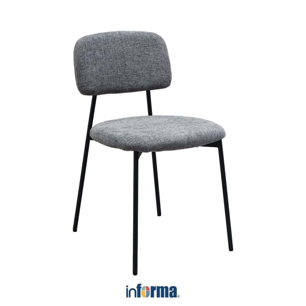 Jual Informa Praise Kursi Makan Fabric - Abu-Abu Dining Chair Tempat ...