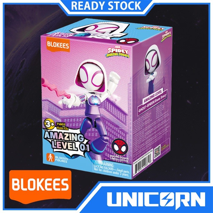 Jual Blokees Spidey Spider Gwen Stacy Model Kit Original Amazing Level ...