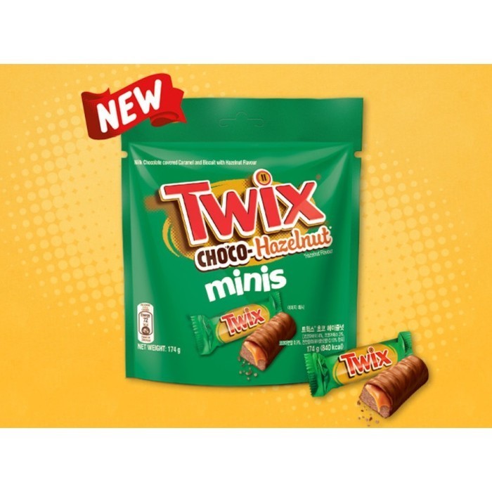 Jual TWIX Minis Choco Hazelnut 174gram isi 12pcs | Shopee Indonesia
