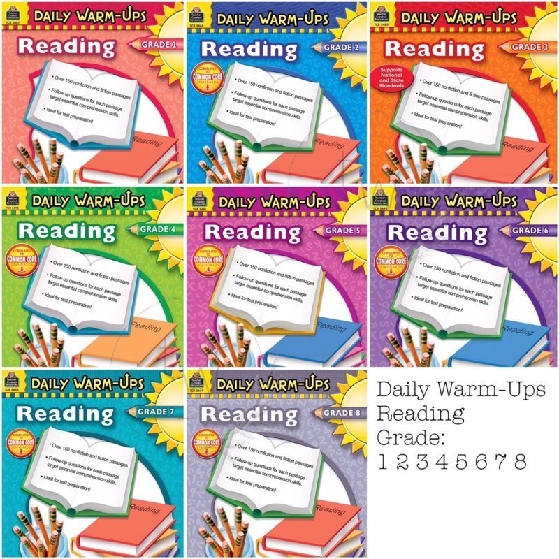 Jual BUKU FISIK Daily Warm-Ups Reading Grade 1 2 3 4 5 6 7 8 ...