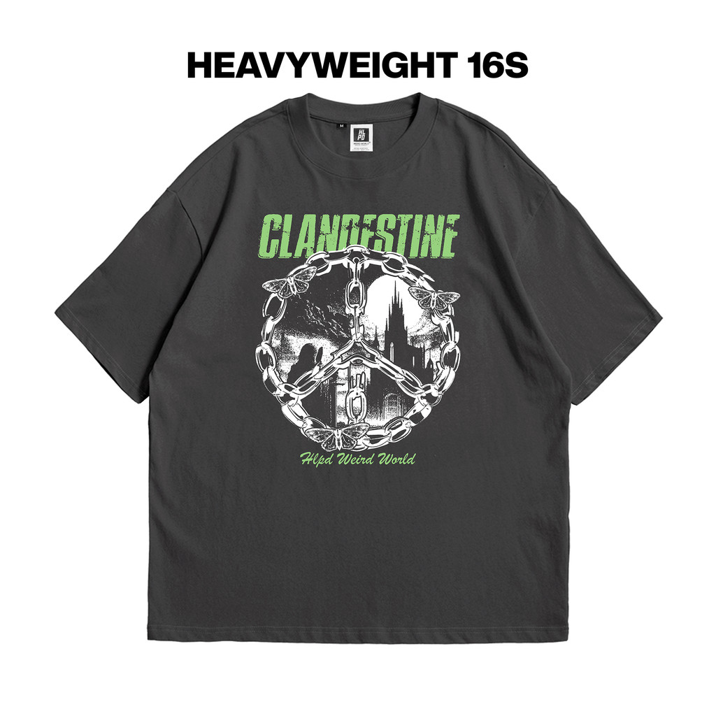 Jual HLPD Weirdworld 16S Heavyweight Oversized Tee - Clan | Shopee ...