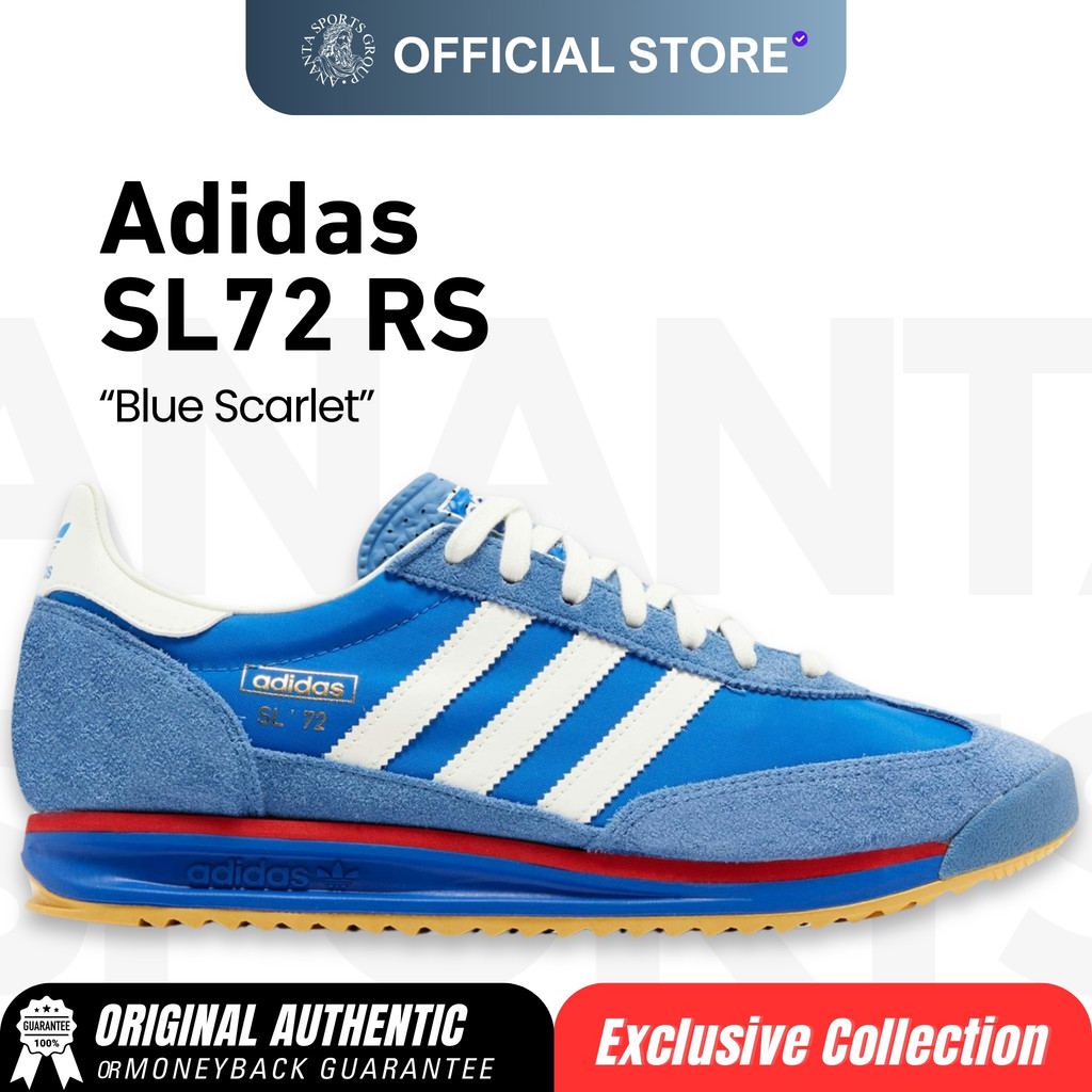 Jual Sepatu Adidas SL72 RS Blue Scarlet Original | Shopee Indonesia