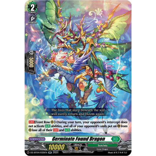 Jual Vanguard Germinate Found Dragon DZ-BT04/035EN RR | Shopee Indonesia