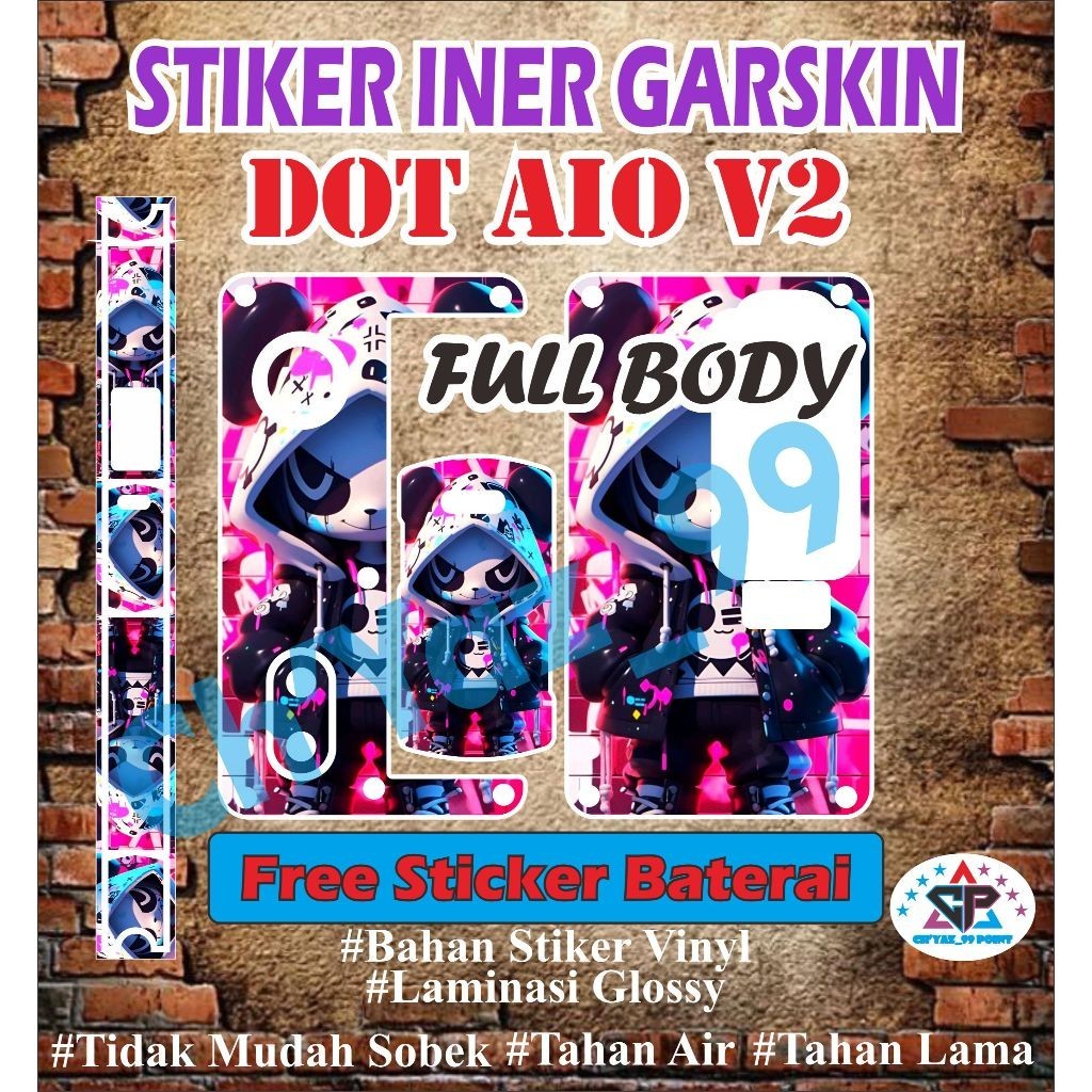 Jual STICKER PELINDUNG DOT, STICKER VINYL GLOOSY+LAMINASI FULL BODY ...