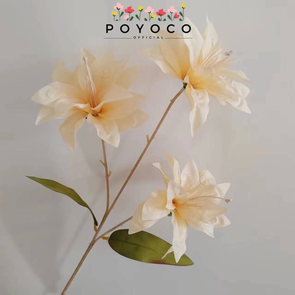 Jual POYOCO - SAYULILI Tangkai Panjang Cabang 3 Bunga Lili Palsu Lily ...