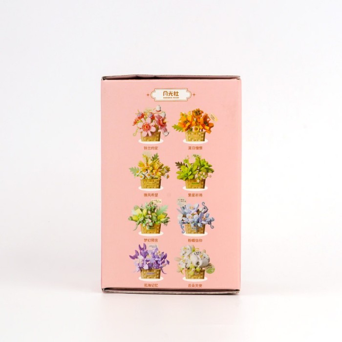 Jual OHSOME Wonder Moon Flowers Pot Mini Block Mainan Rakit Brick Blok ...