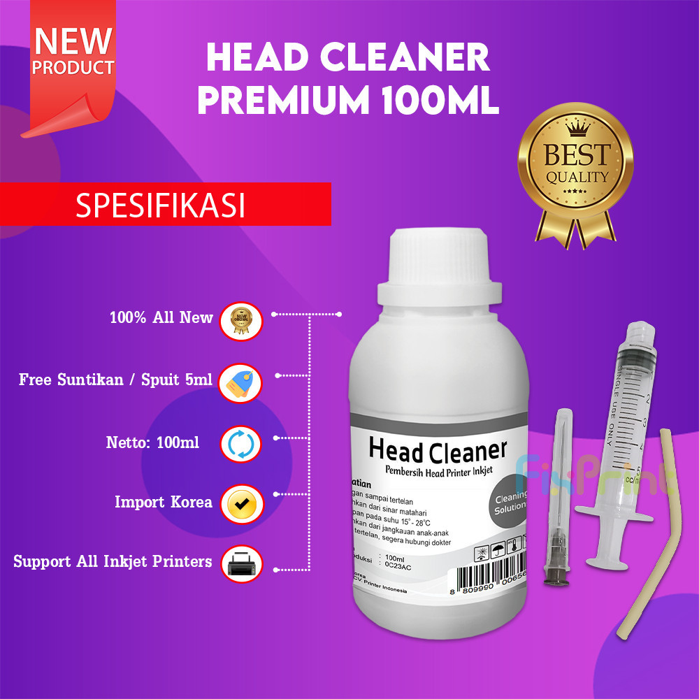 Jual FixPrint Xantri Head Cleaner Premium Korea 100ml Cairan Pembersih ...