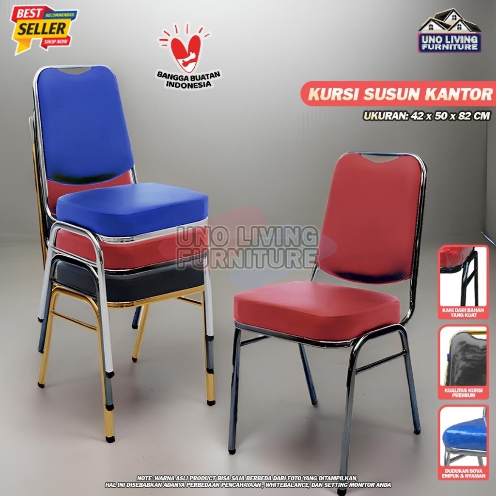 Jual YV23EW Kursi Susun Stainless Kursi Kantor Pesta Kursi Kantor Model ...