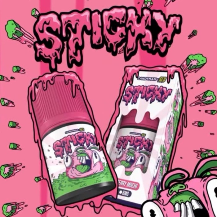 Jual Candyman Sticky Strawberry Mochi 60mL by Candyman x GLU - Liquid ...