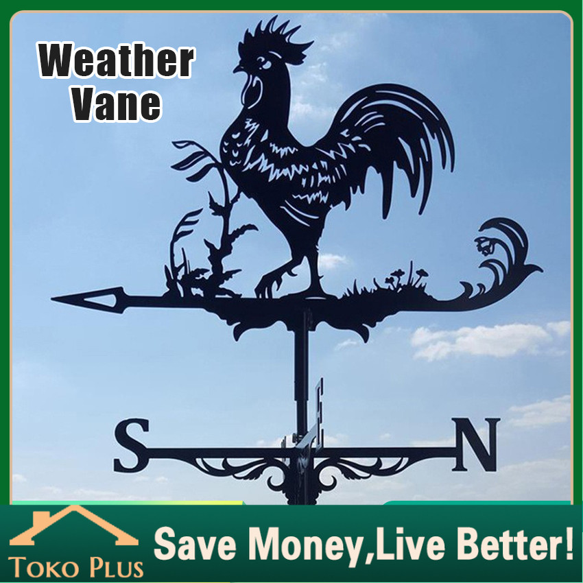 Jual Windsock Flag Stainless Bentuk Rooster Hanging Decoration Garden ...