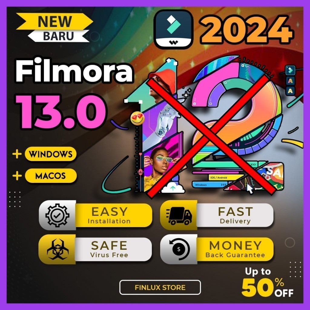Jual Lifetime [VIDEO] Filmora 13 Latest 2024 Life Time For Win & McOS ...